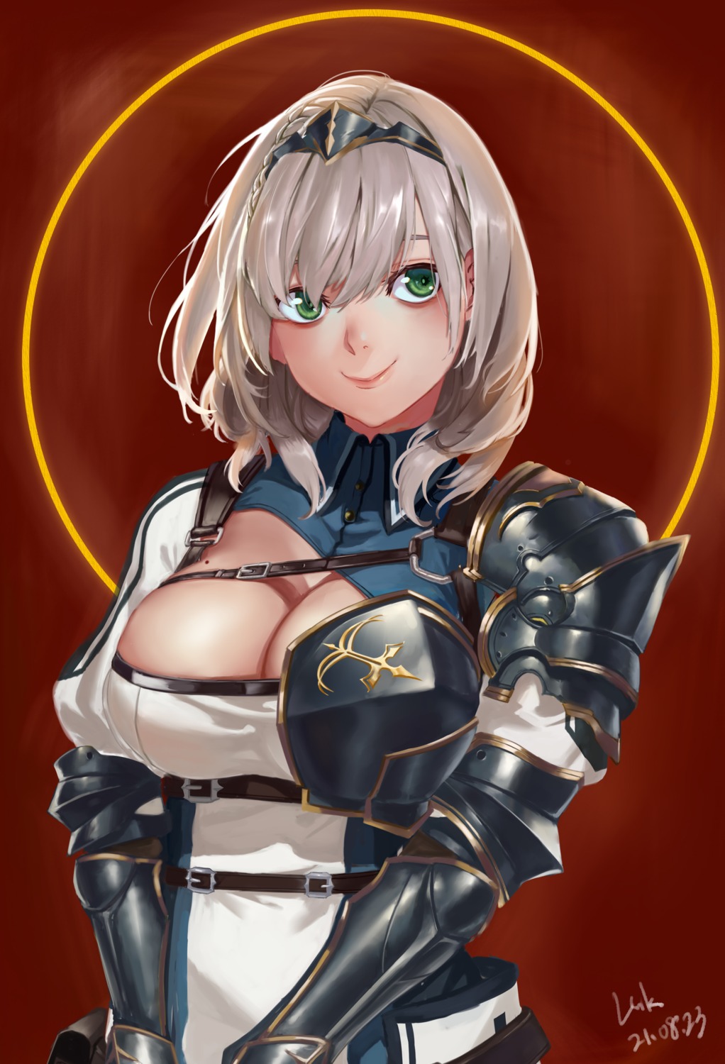 shousan catalyst hololive shirogane noel armor no bra | #837534 | yande.re